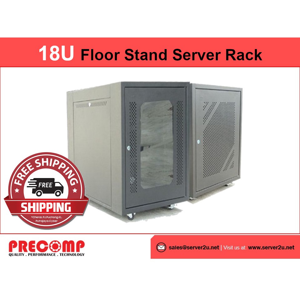 [FREE SHIPPING - READY STOCK] GrowV 18U Server Floor Stand Rack ...