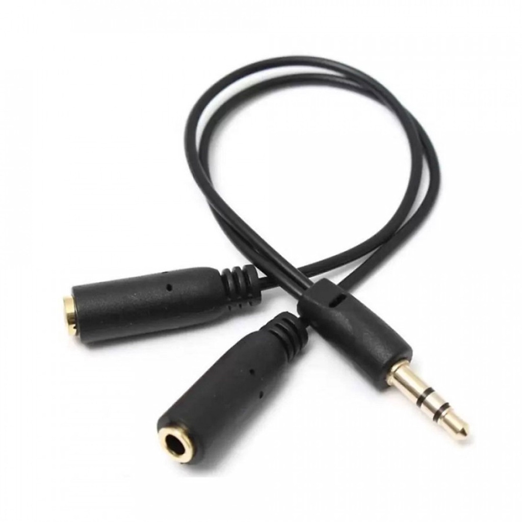 3.5mm jack audio splitter cable - Used for 2 devices at the same time ...