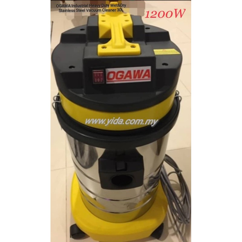 Ogawa Industrial Heavy Duty Wetanddry Stainless Steel Vacuum Cleaner 30l