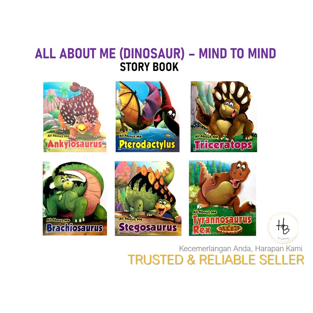 Dinosaur Story Book ALL ABOUT ME Series Stories Books / Buku Cerita ...