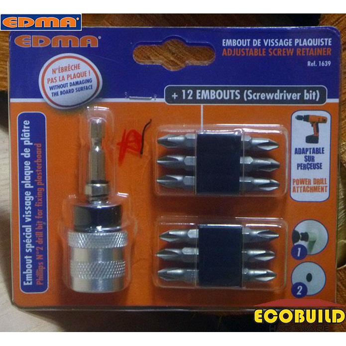 EDMA Screwdriver Bit - Adjustable Screw Retainer | Shopee Malaysia