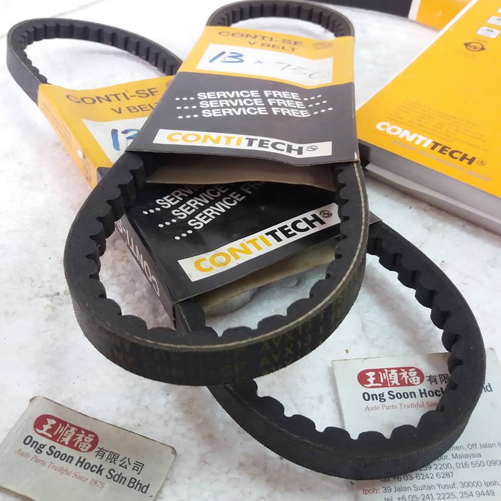 13X750 SF Continental Fan Belt W123 230E W201 2.0 W115 200 Mercedes ...