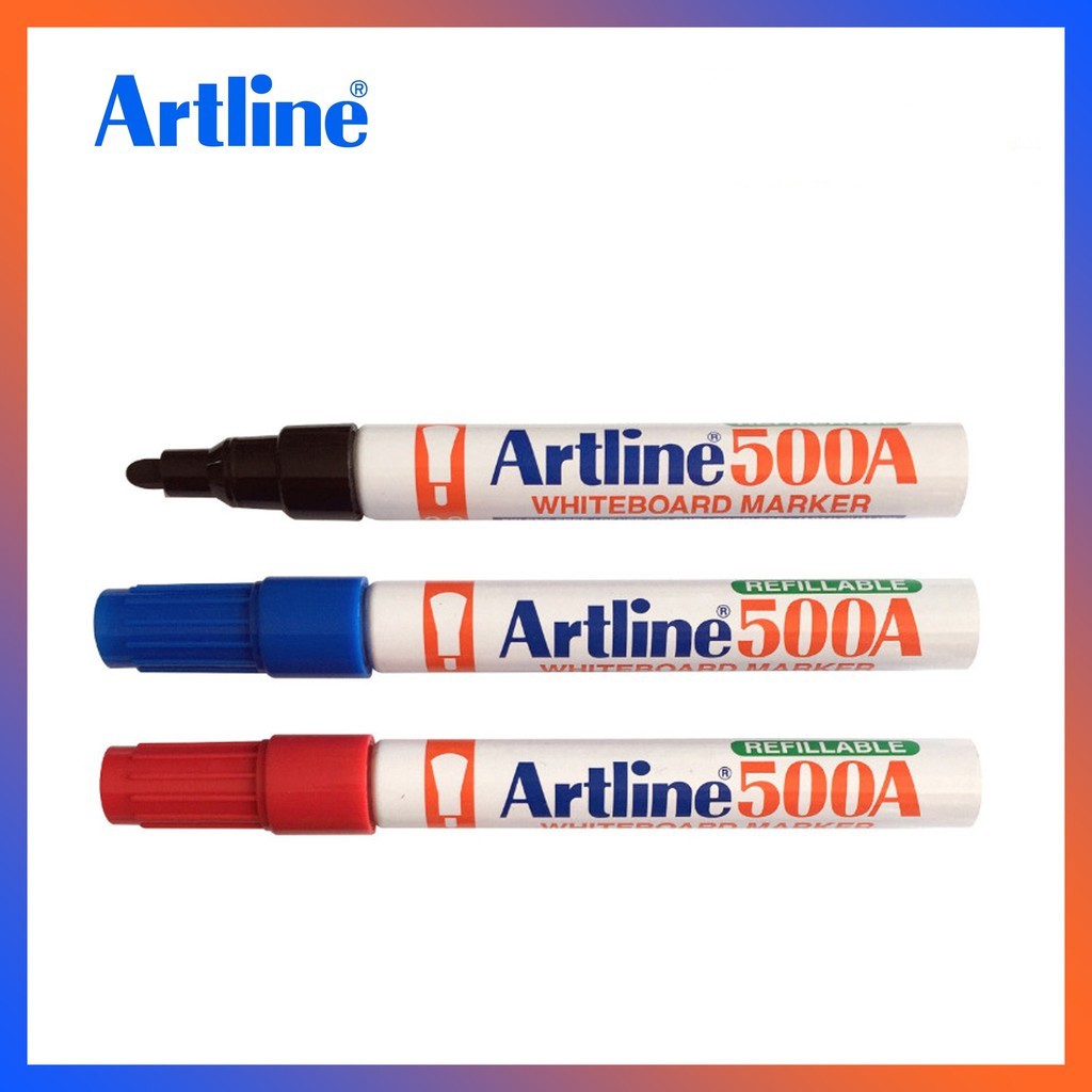 ARTLINE 500A WHITEBOARD MARKER 2.0MM (Red/Blue/Black) | Shopee Malaysia