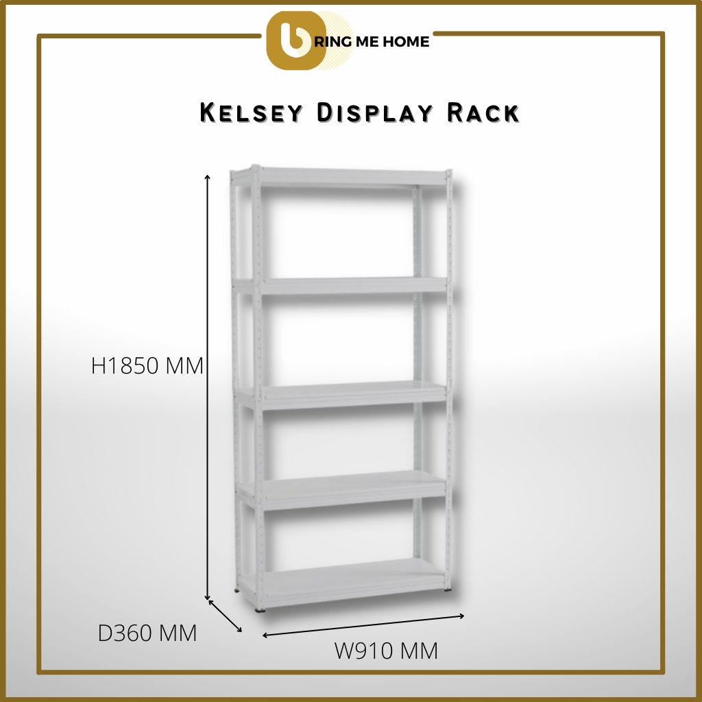 KELSEY Heavy Duty Metal Display Rack Display Cabinet Metal Rack ...