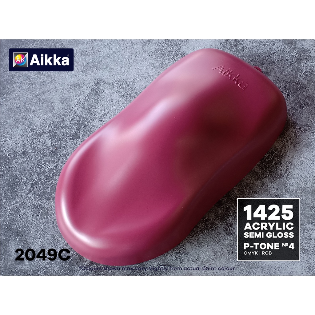 AIKKA Paint PANTONE Colour 2049C / 1425 ACRYLIC SEMI GLOSS PAINT ...