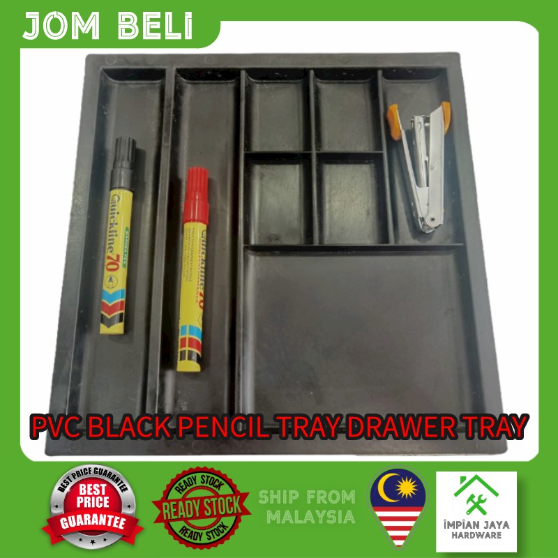 🌱IMP🌱 PVC BLACK PENCIL TRAY DRAWER TRAY (1PC) | Shopee Malaysia
