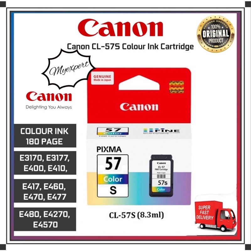 CANON COLOUR CL-57 CL57 CL 57 COLOR CL-57S CL57S CL 57s PG47 PG-47 PG47 ...