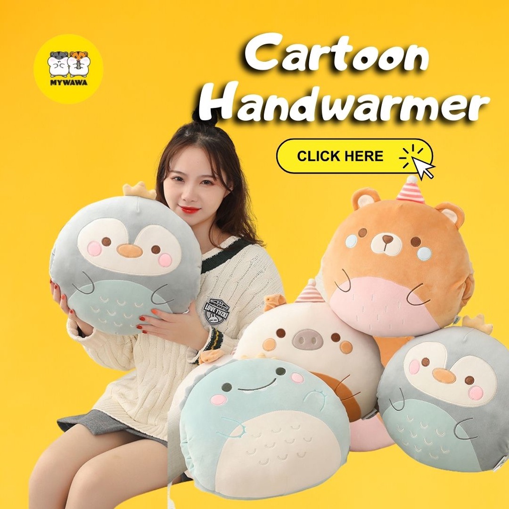 Penguin Dino Dinosaur Bear Handwarmer Pillow Animal Soft Plush Toy ...