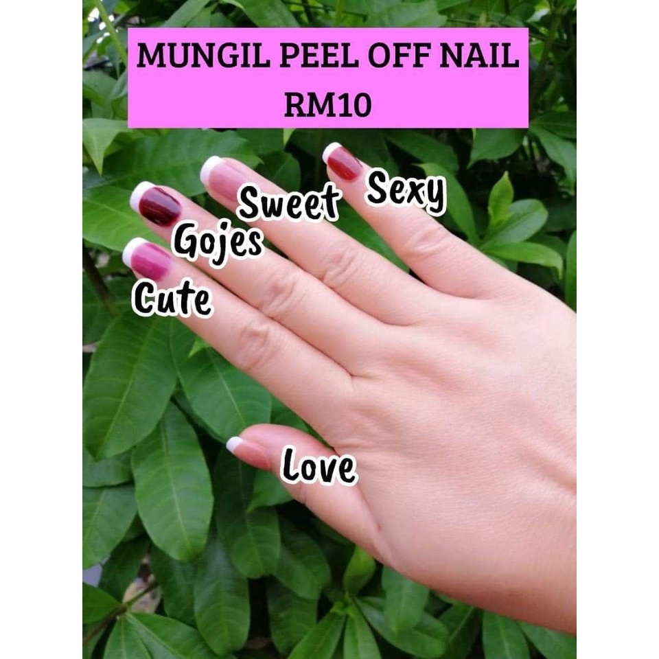 NEW ITEM MUNGIL PEEL OFF NAIL READY STOCK SWEET | PGMall