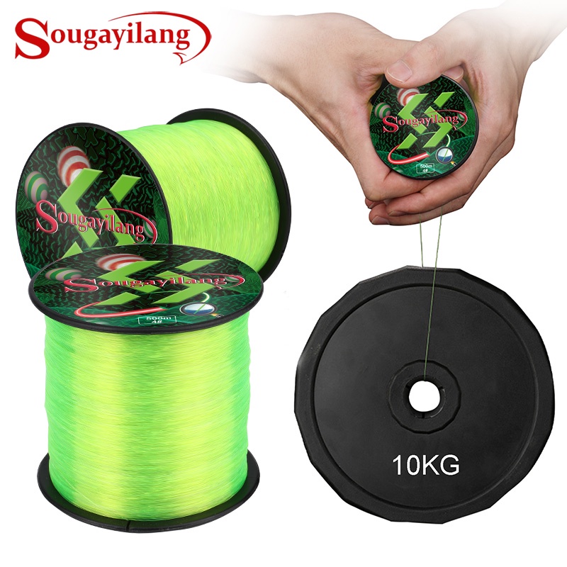 Sougayilang 500m Nylon Fishing Line Tali Pancing 10.4kg-23LB for ...