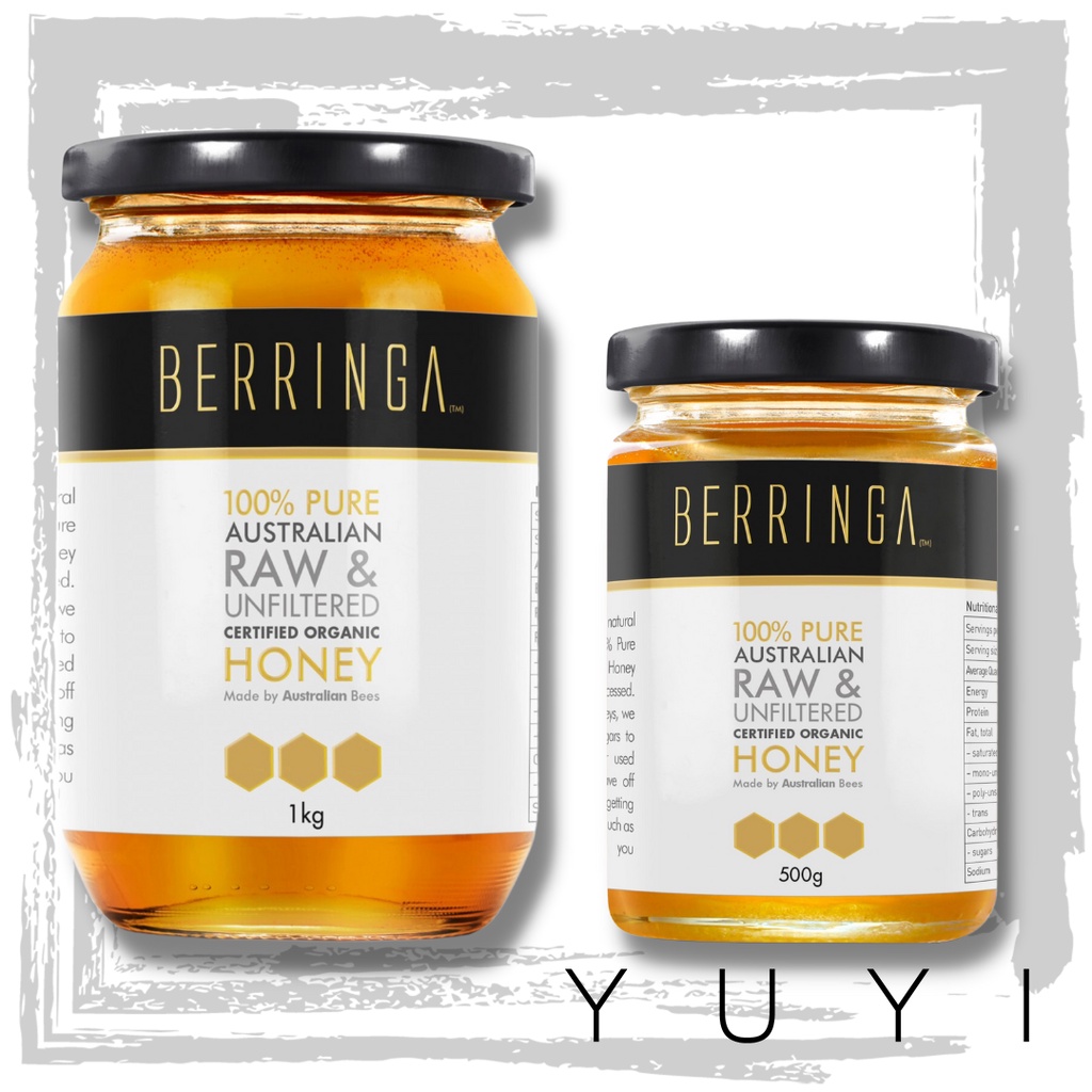 【Berringa】100% Pure Australian Raw & Unfiltered Certified Organic Honey | Shopee Malaysia