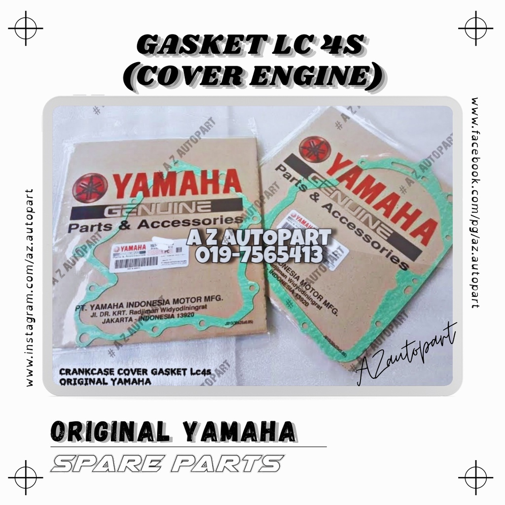 🔥 ORIGINAL YAMAHA 🔥 GASKET COVER ENGINE LC135 | Shopee Malaysia