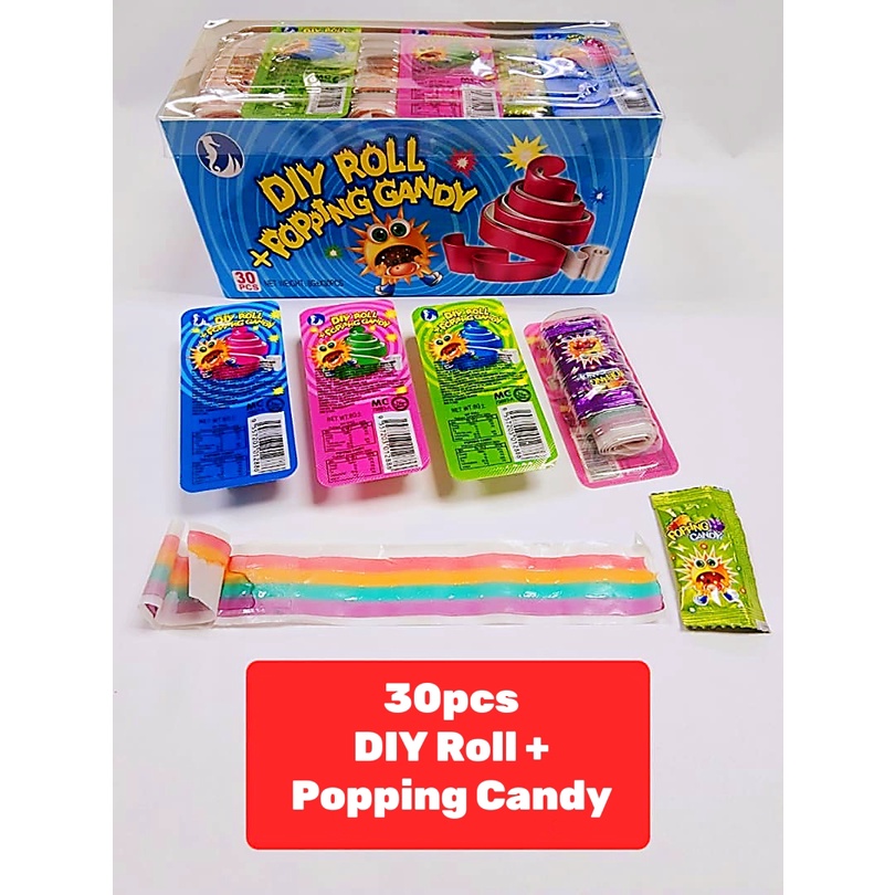 DIY Roll+Popping Candy 30pkt suitable for kids birthday party goodies ...
