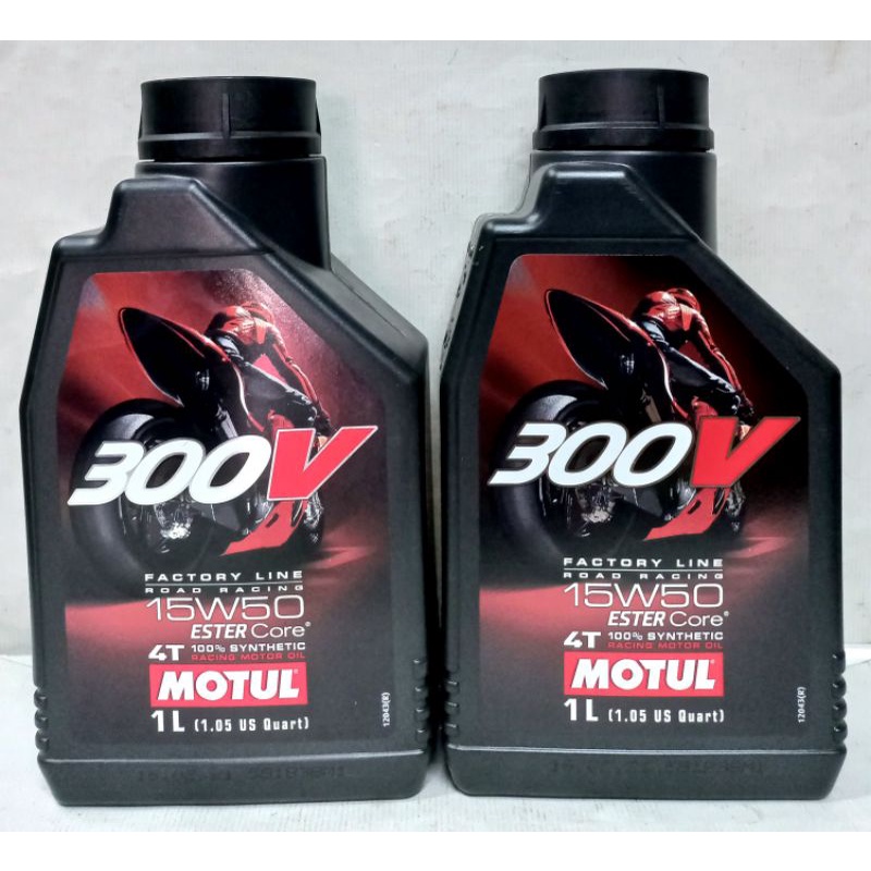 MOTUL 300V 15W50 ESTER CORE ENGINE OIL MINYAK HITAM 1L | Shopee Malaysia