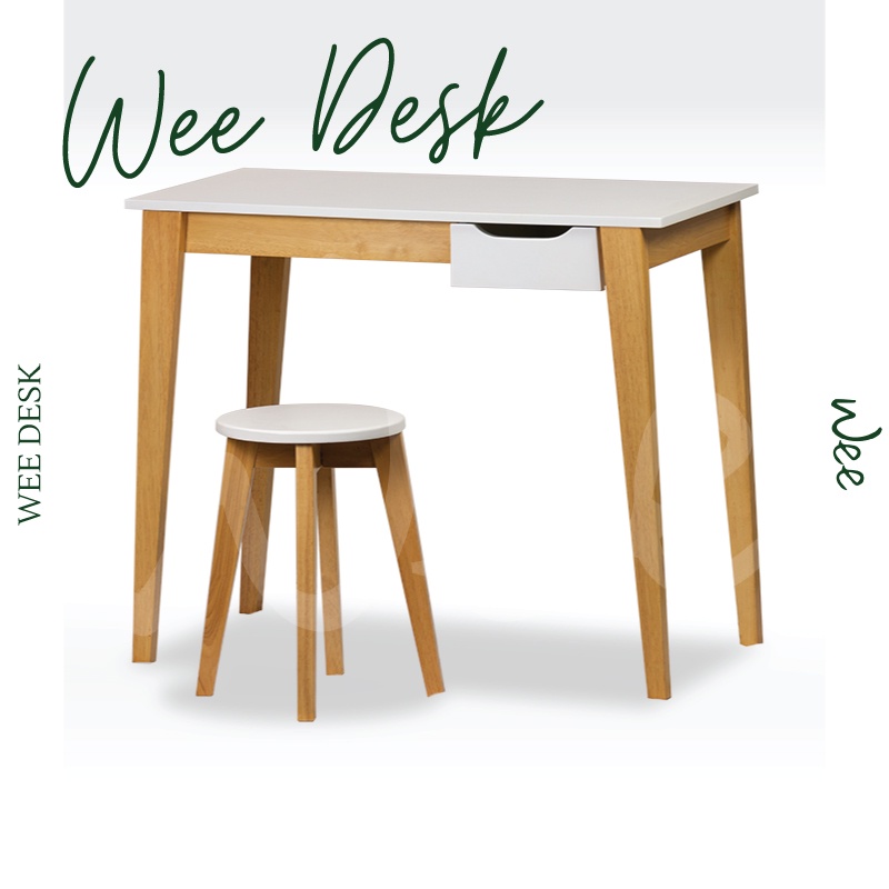 Wee Signature – Wee Desk Set | Computer Desk Set | Natural + White ...