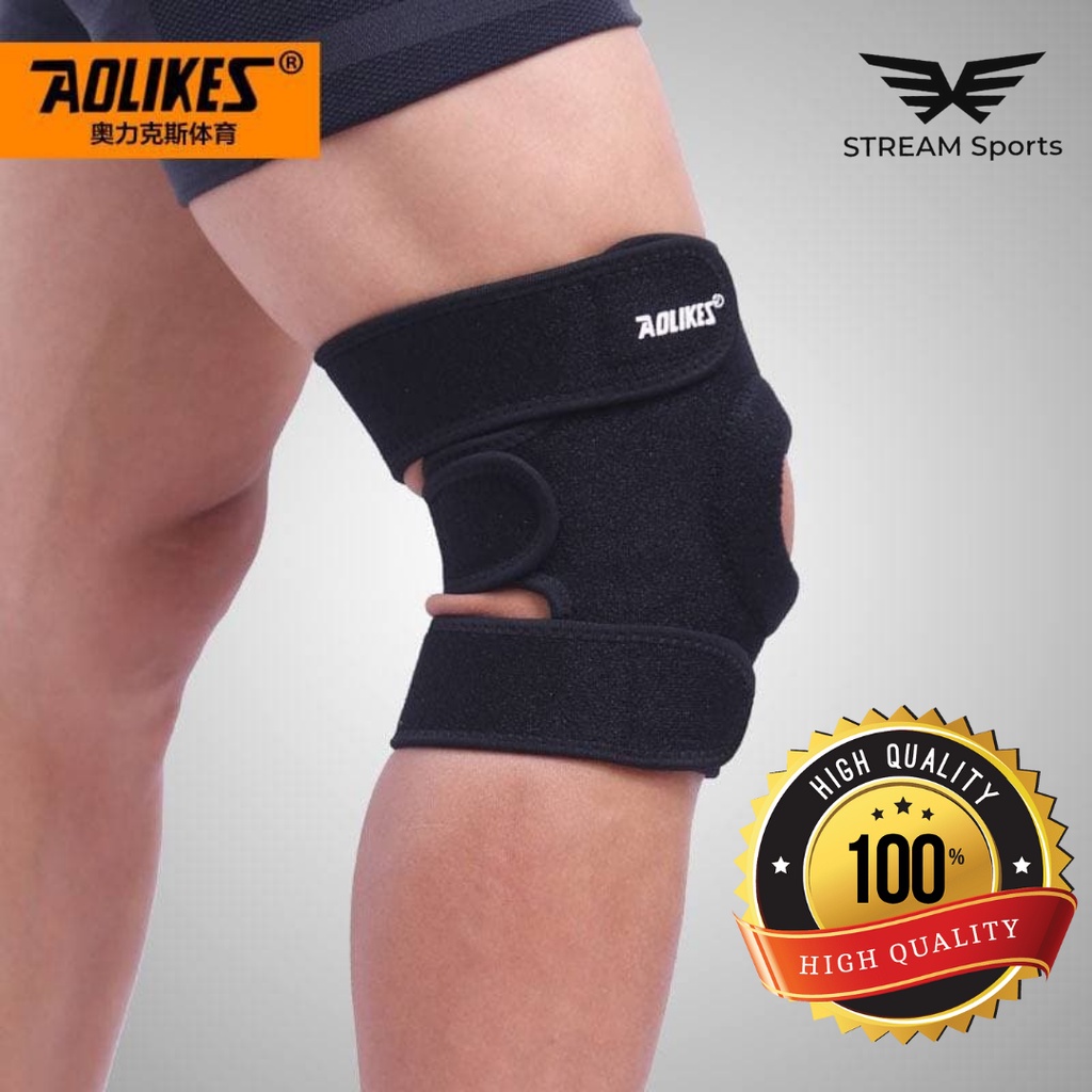 AOLIKES Sport Knee Leg Lutut Patella Spring Protect Brace Guard Support ...