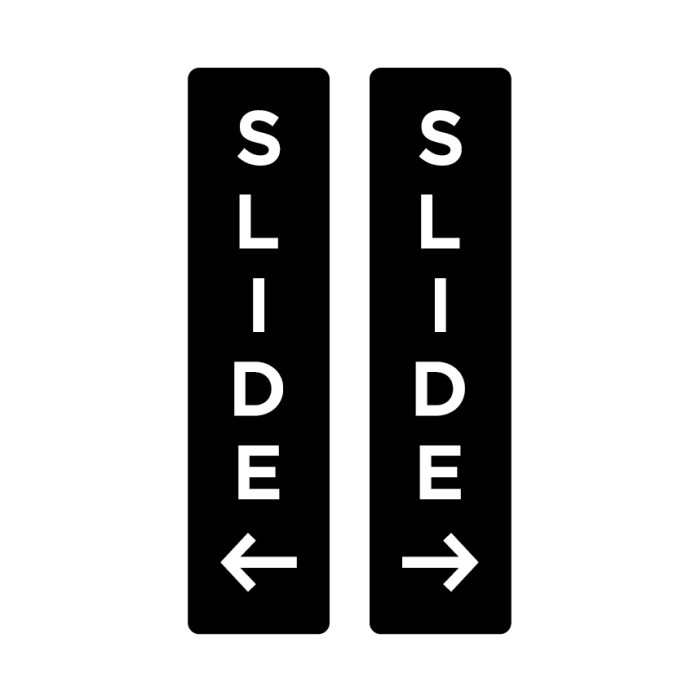 Slides | Acrylic Slide Sign Board Slide Sign Labels Stickers | Shopee ...