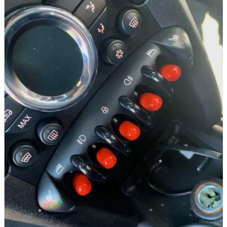 Mini Cooper Toggle Switch Covers Red(10pcs) | Shopee Malaysia