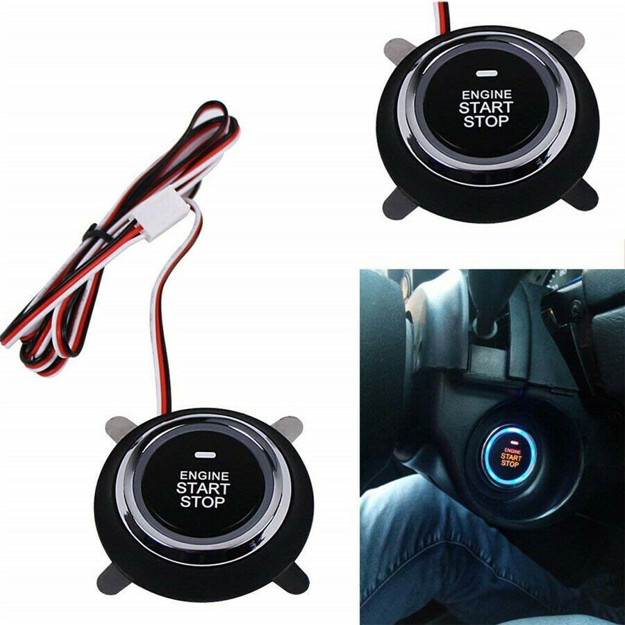 12V Auto Car Engine Start Stop Push Button Keyless Entry Ignition ...
