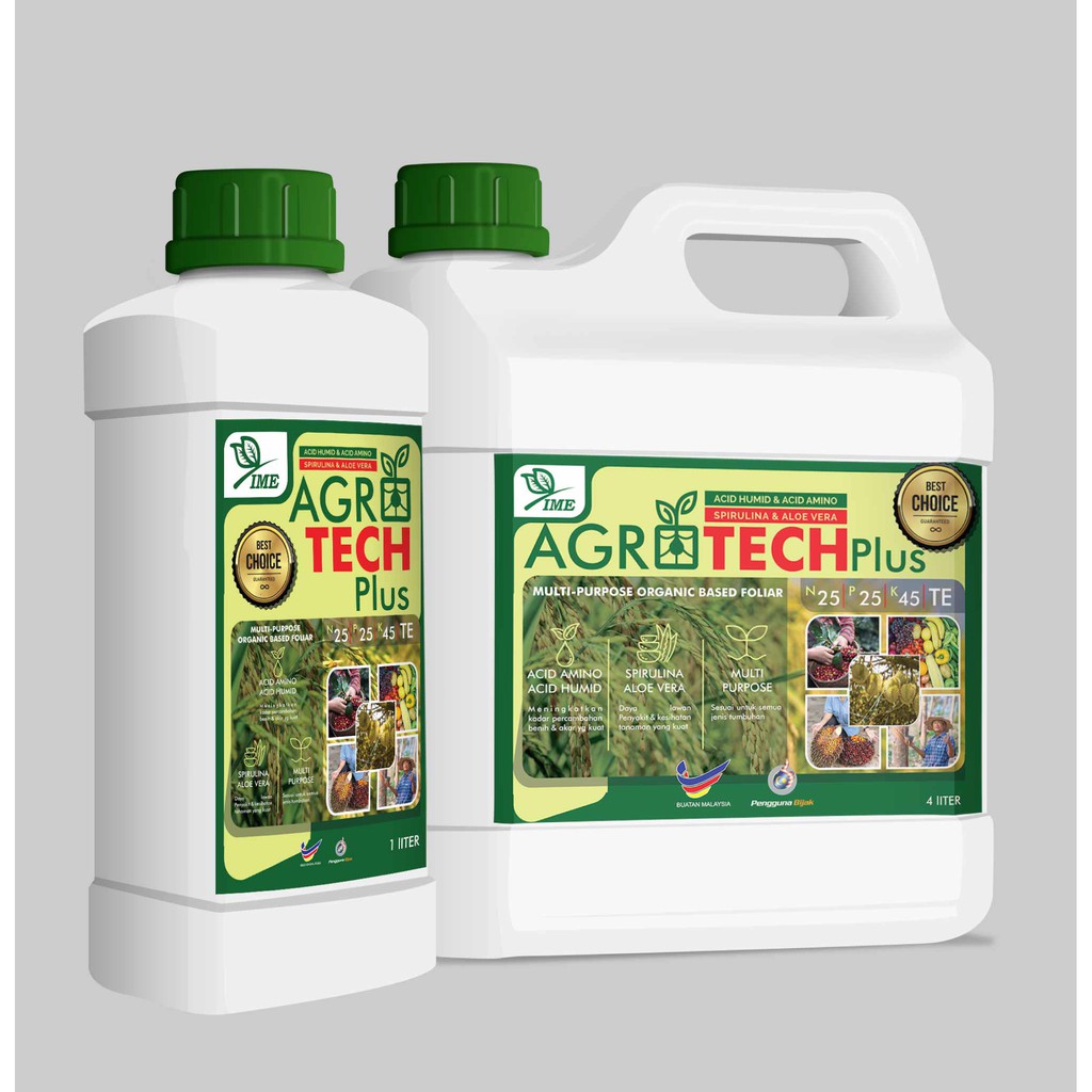 AGROTECH PLUS 1 LITER - 4 LITER | Shopee Malaysia