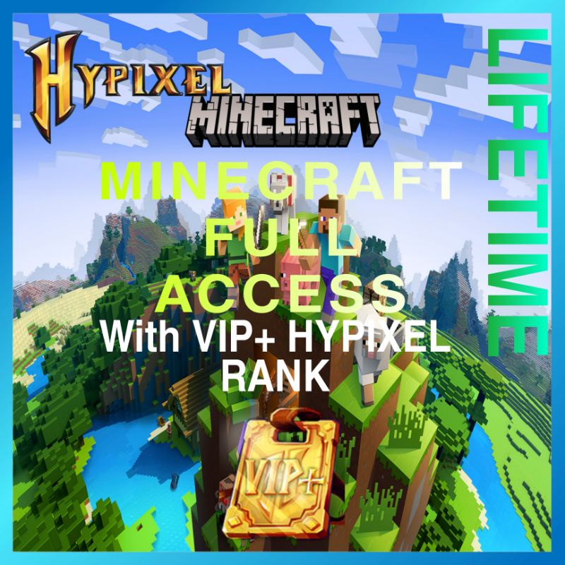 MINECRAFT ACCOUNT ORIGINAL! 🔥🔥WITH VIP+ HYPIXEL RANK🔥🔥 | Shopee Malaysia