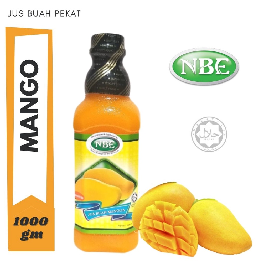 NBE - Jus Buah Pekat/ Fruit Juice Concentrate 1000gm - Mangga ( Mango ...