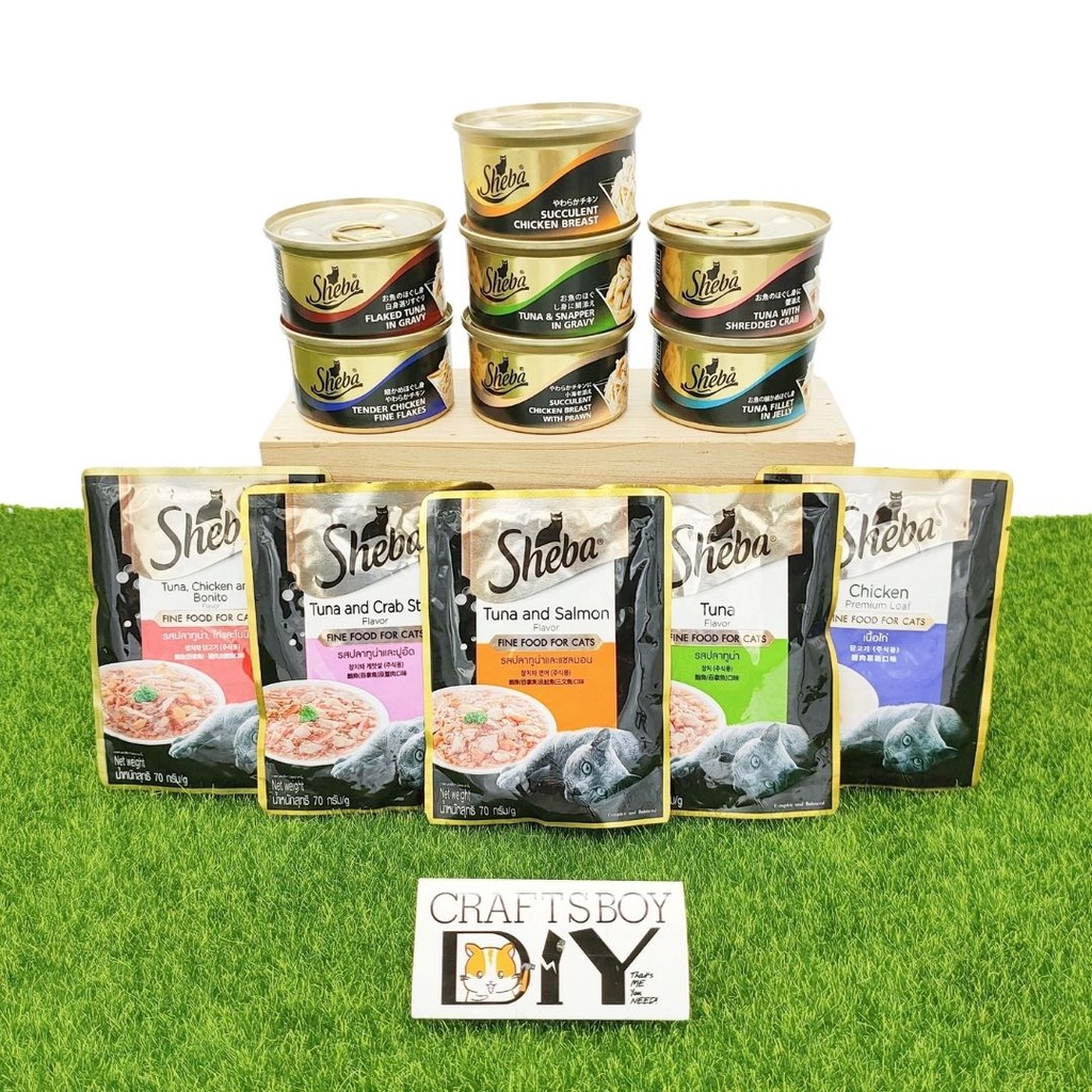 Sheba Wet Food Pouch 70G Sheba Canned Food 85G Sheba Tin Kucing Cat Wet ...