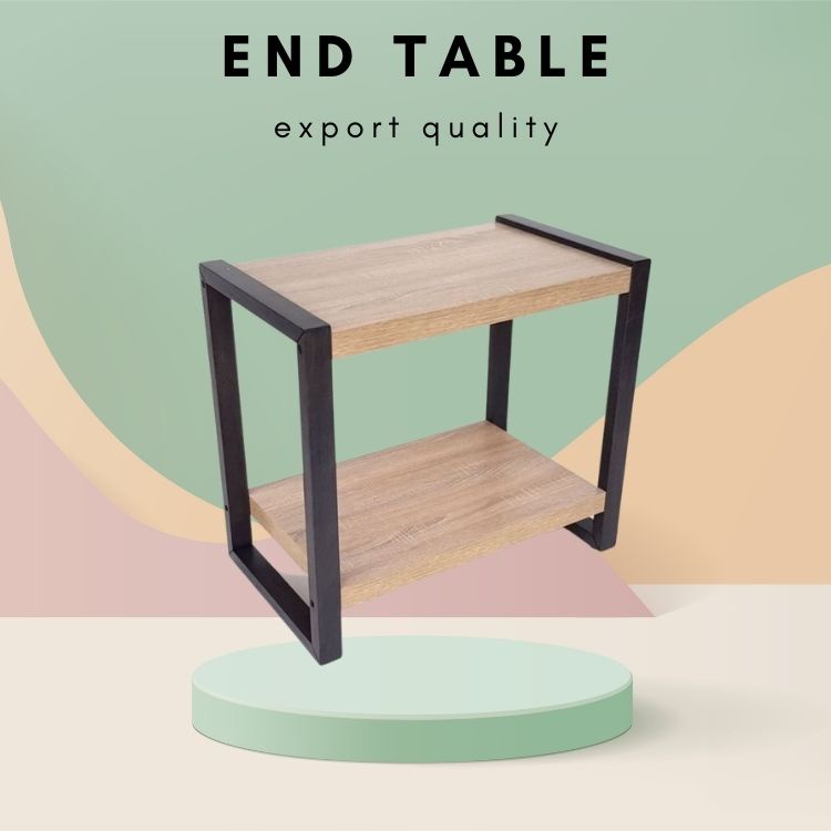 STARS 2ft End Table 2 Tier Side Table 2 Layer Meja Tepi Sisi Sonama Oak ...