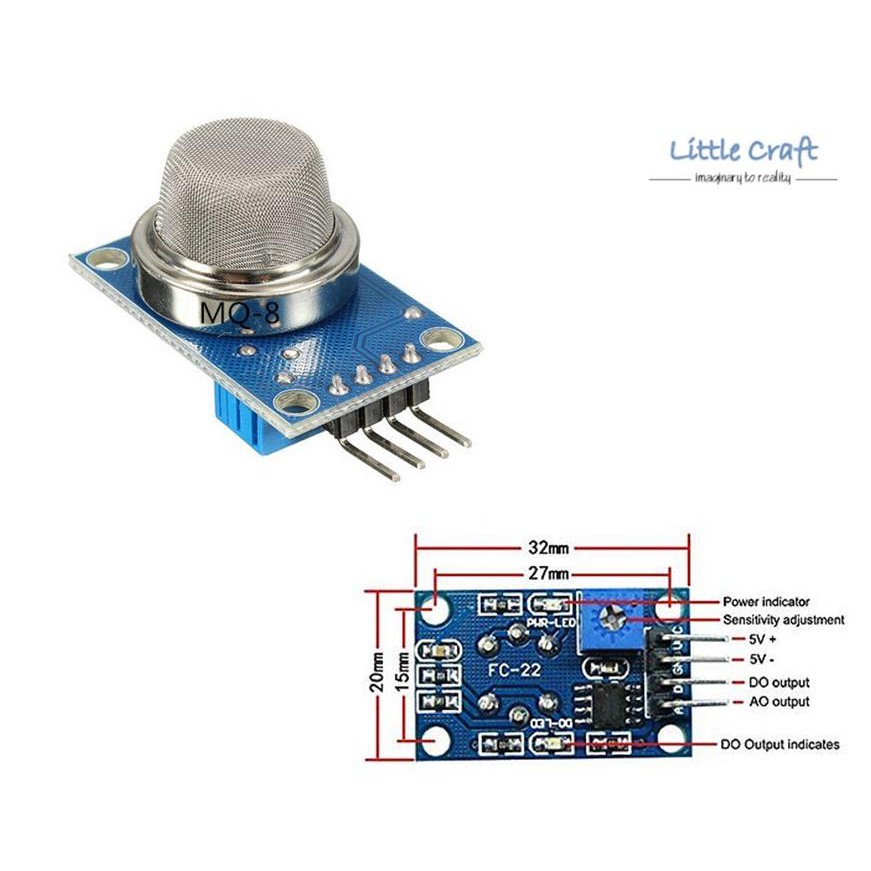 MQ-8 Hydrogen Gas Detector Sensor Module For Arduino | Shopee Malaysia