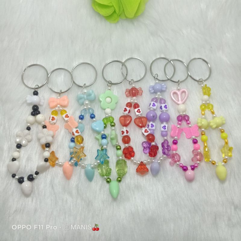 Keychain Manik Cute / Keychain Bajet / Beads Keychain / Keychain ...