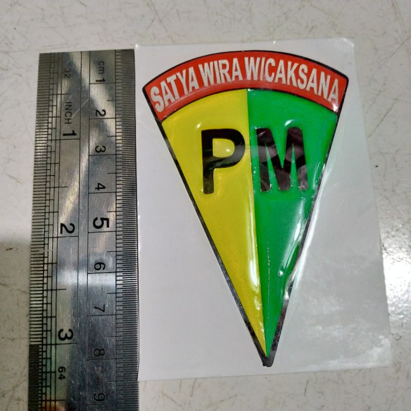PM Satya Wira Wicaksana logo embossed sticker emblem | Shopee Malaysia