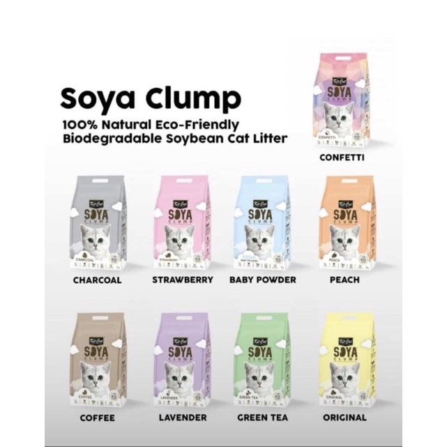 KIT CAT Soya CLUMP CAT KIT FRAGRANCE CAT SAND 7 LITER | Shopee Malaysia