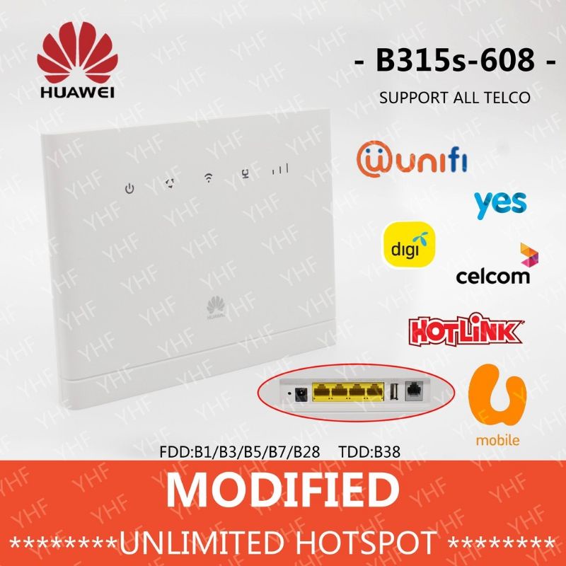 MODIFY NEW MODEM Huawei LTE CPE B315 B315s-936 OVPN +2 Antennas WIFI ...