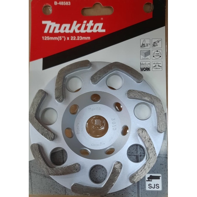 MAKITA 125MM OFFSET DIAMOND WHEEL B-48583/125X22.23MM FINE D-66721/D ...