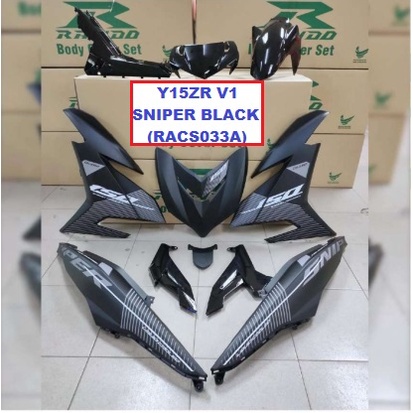 Cover Set Rapido Y15ZR V1 V2 Yamaha Sniper Black Matt Yellow Hornet Ysuku Accessories Motor Y15 ...