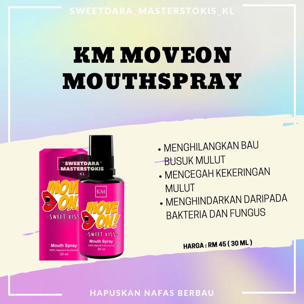 KM MOVE ON (MOUTH SPRAY) | Shopee Malaysia