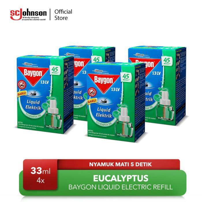 Yorie | Baygon Liquid Electric Refill Eucalyptus 33Mlx4 | Shopee Malaysia