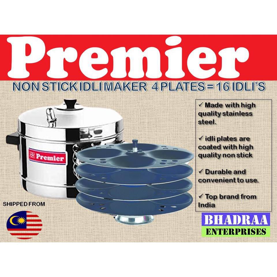 Kitchen & Dining PREMIER IDLY MAKER - 4 AND 6 PLATES Non Stick ...
