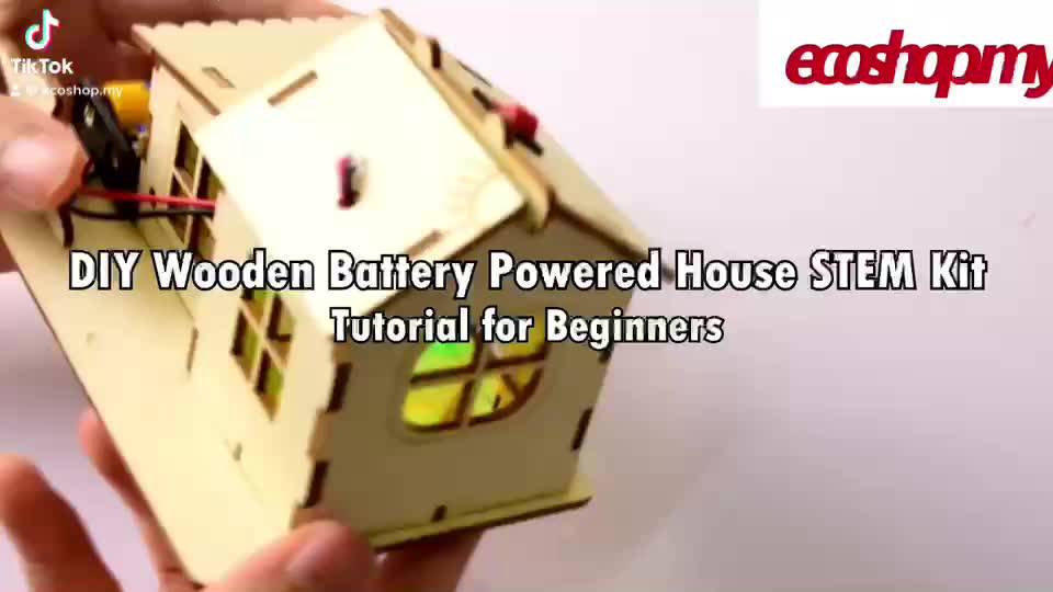 DIY Wooden Battery Powered House STEM Kit - RBT - Projek - Sekolah ...