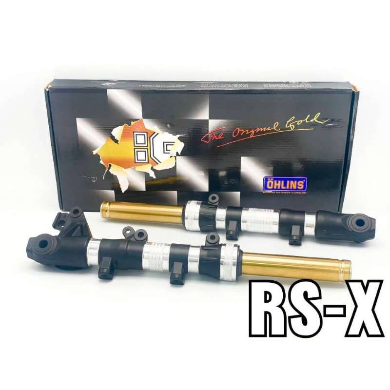 OHLINS FORK LAY [ GOLD ] CNC LC135 W125 RS150 RSX150 Y15ZR Y16ZR FRONT ...