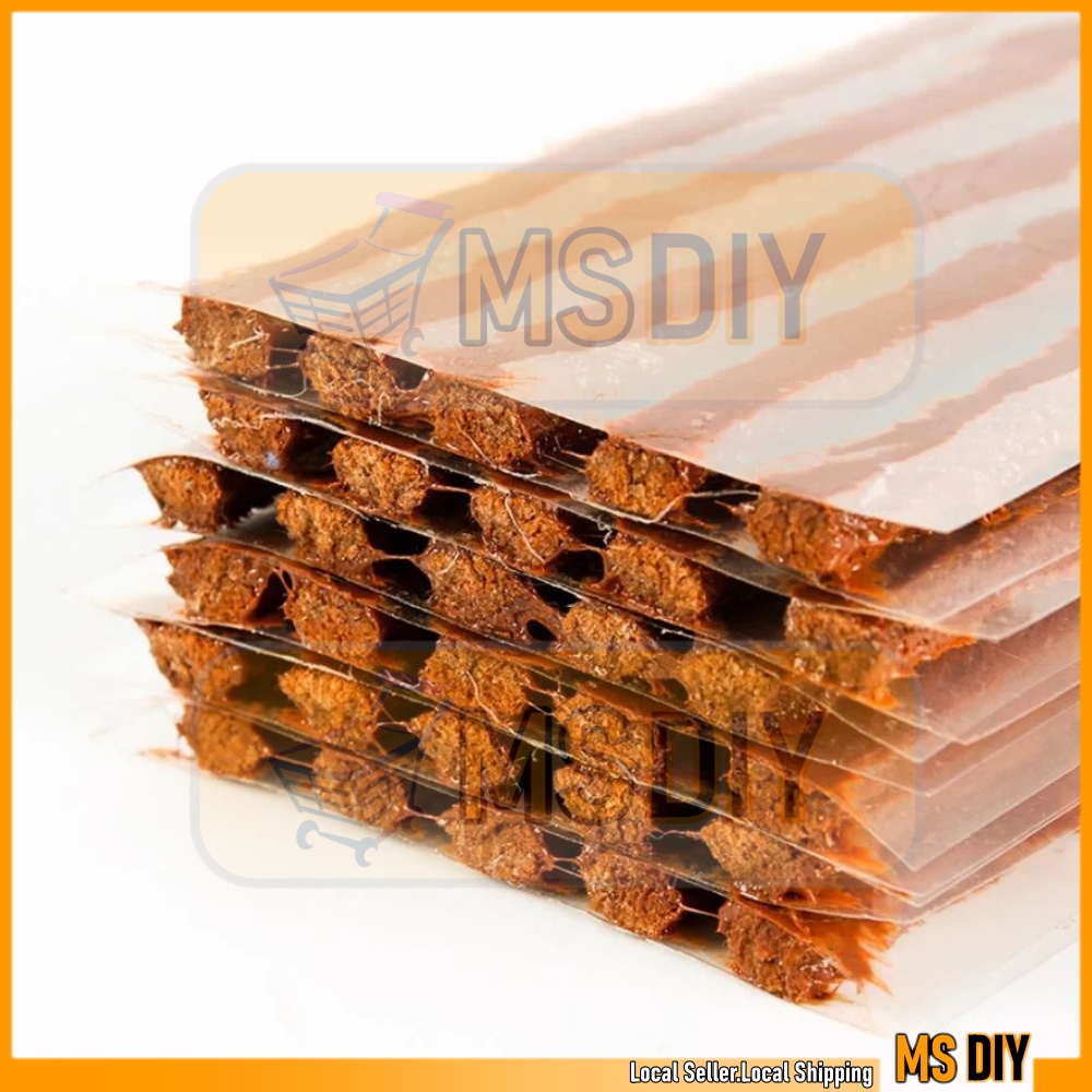 Tubeless Tyre Puncture Repair String Brown 8"x 5pcs CACING TAYAR ...