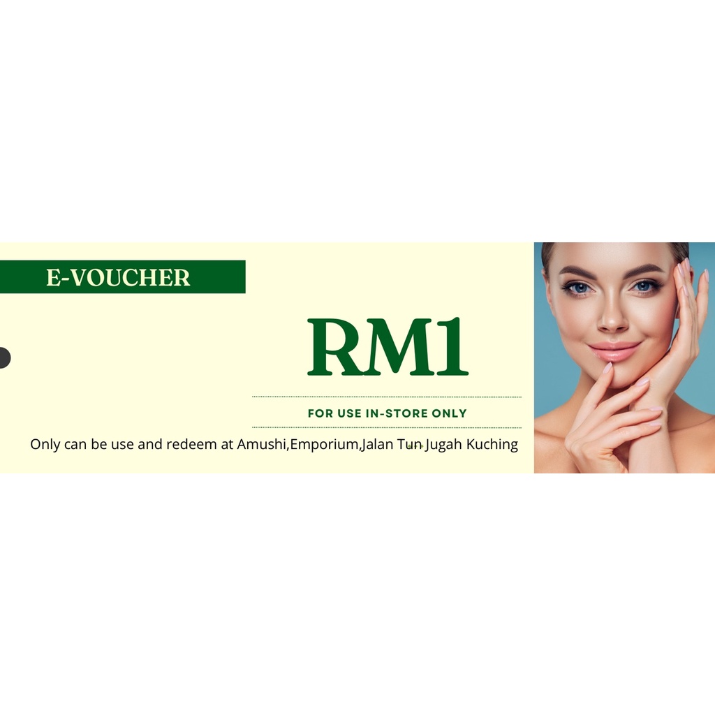 RM1 evoucher amushi beauty | Shopee Malaysia