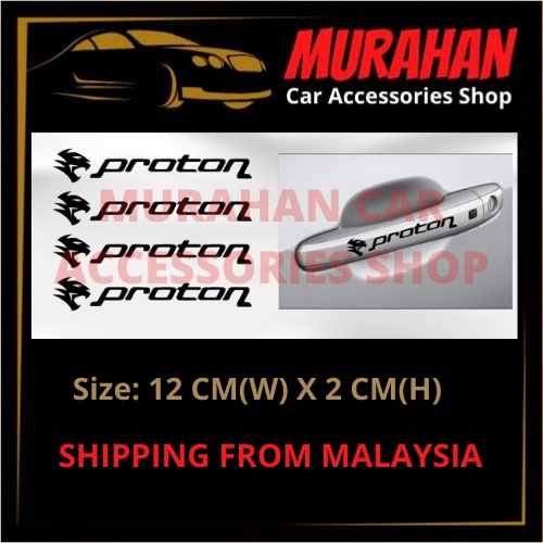 [READY STOCK] 4 PCS PROTON HANDLE CAR STICKER STICKER KERETA SAGA ...
