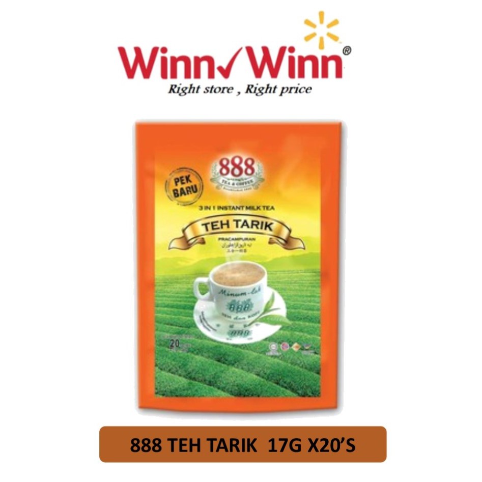 888 3IN1 INSTANT MILK TEA TEH TARIK (17g x 20 Sachets) | Shopee Malaysia