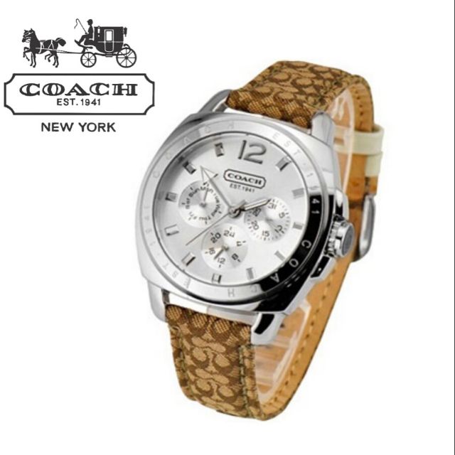 Co ach Watch Leather ( ORIGINAL COACH DIRECT US OUTLET ) | Shopee Malaysia