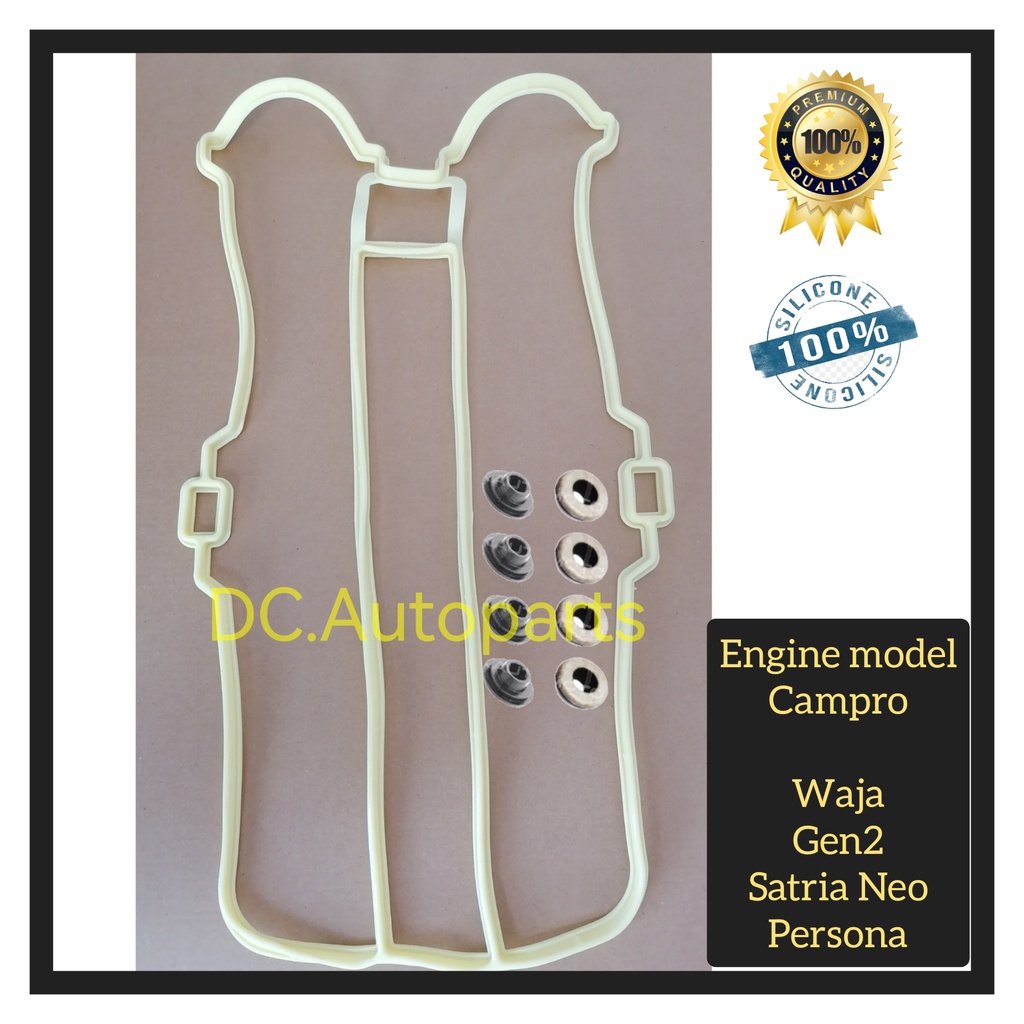 100% SILICONE VALVE COVER GASKET PROTON GEN2 GEN-2 / WAJA CAMPRO ...