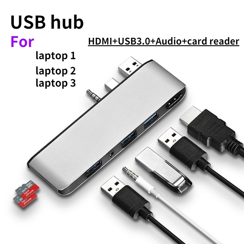 🔥Ready Stock🔥 USB hub For microsoft Laptop 1 Laptop 2 Laptop 3 Laptop 4 ...