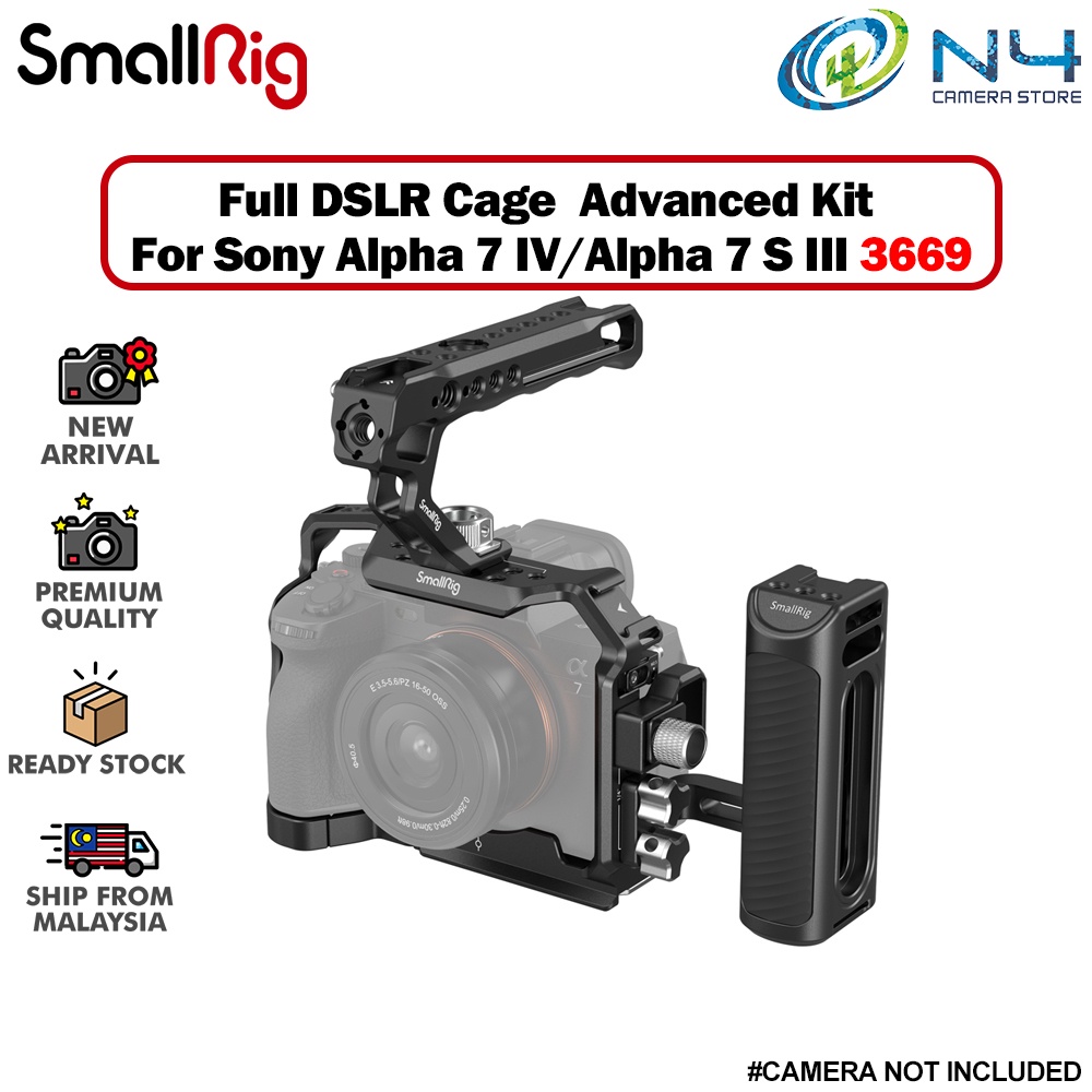 SmallRig Full DSLR Cage for Sony Alpha a7iv A7 IV / Alpha 7S III ...