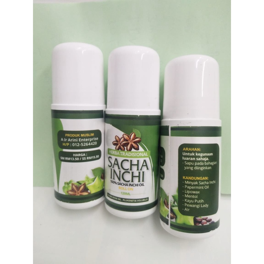 ROLL-ON SACHA INCHI OIL (120ML) & ALAM MAYA SAHAN INCHI PURE OIL 60 ...