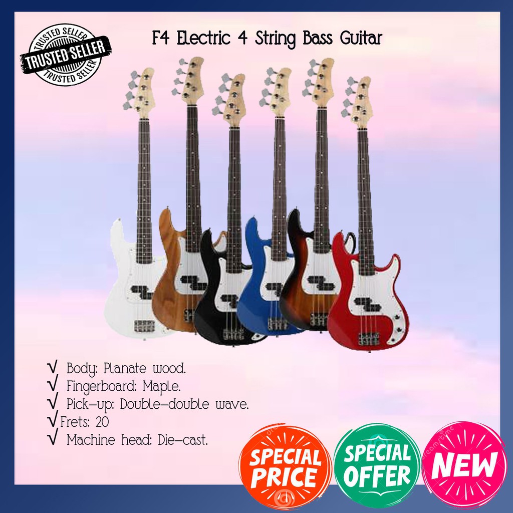 F4 Electric 4 String Bass Guitar | Shopee Malaysia